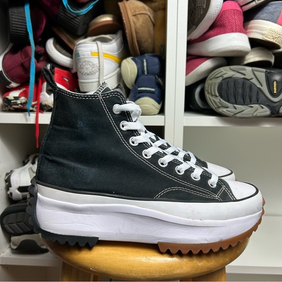 Converse | Shoes | Converse Ctas Hi Black Platform Run Star Hike | Poshmark